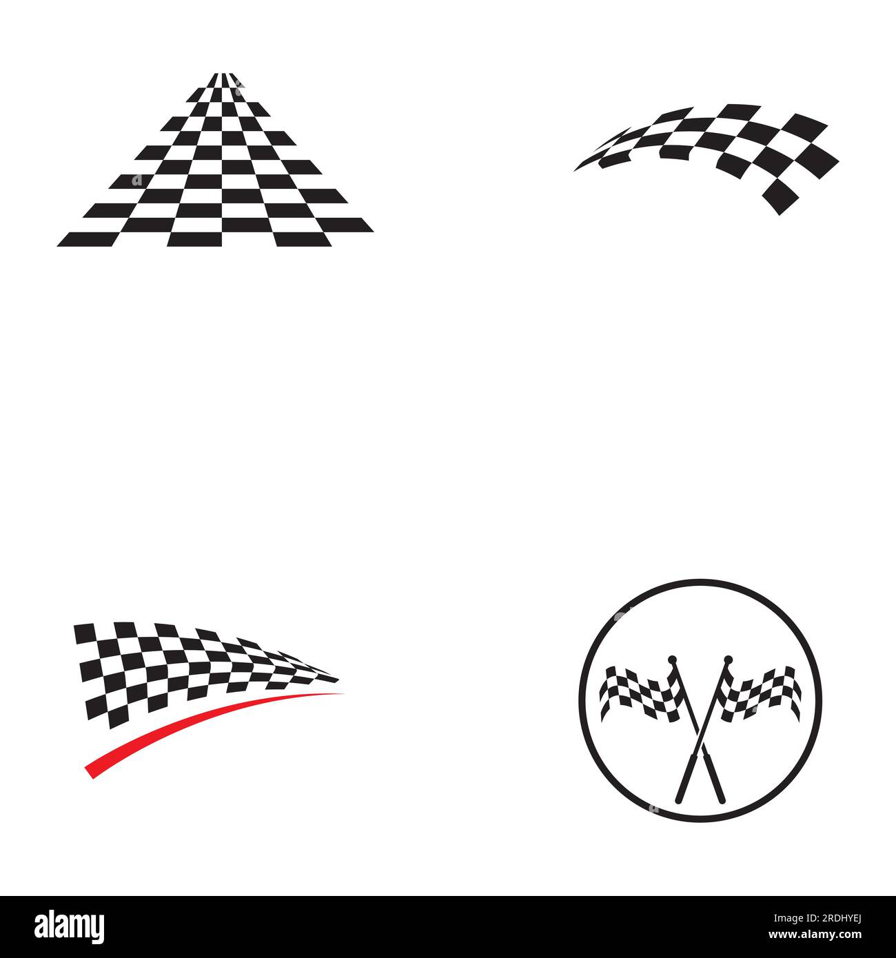 Race flag icon, simple design illustration vector Stock Vector Image ...