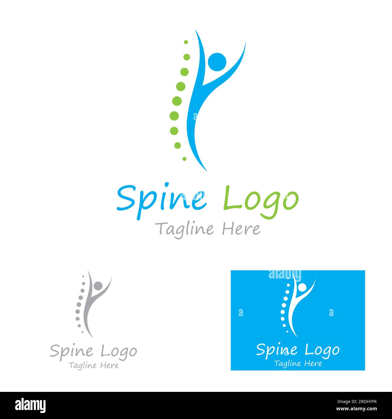 Spinal diagnostics, spine care and spine health.With modern vector icon ...