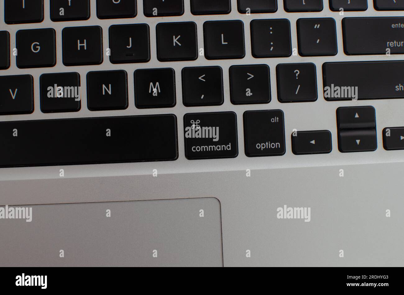 Incredible close-up of laptop keys and keyboard, highlighting its ...