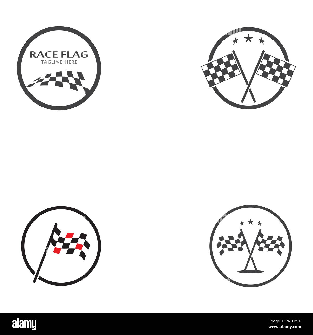 Race flag icon, simple design illustration vector Stock Vector Image ...