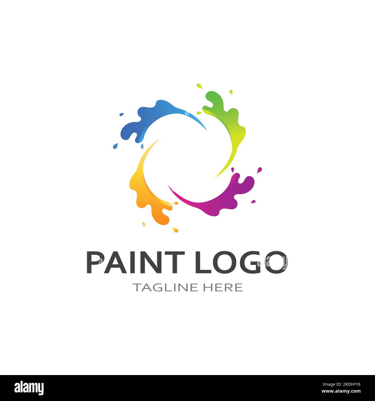 Paint Logo vector icon illustration Stock Vector Image & Art - Alamy