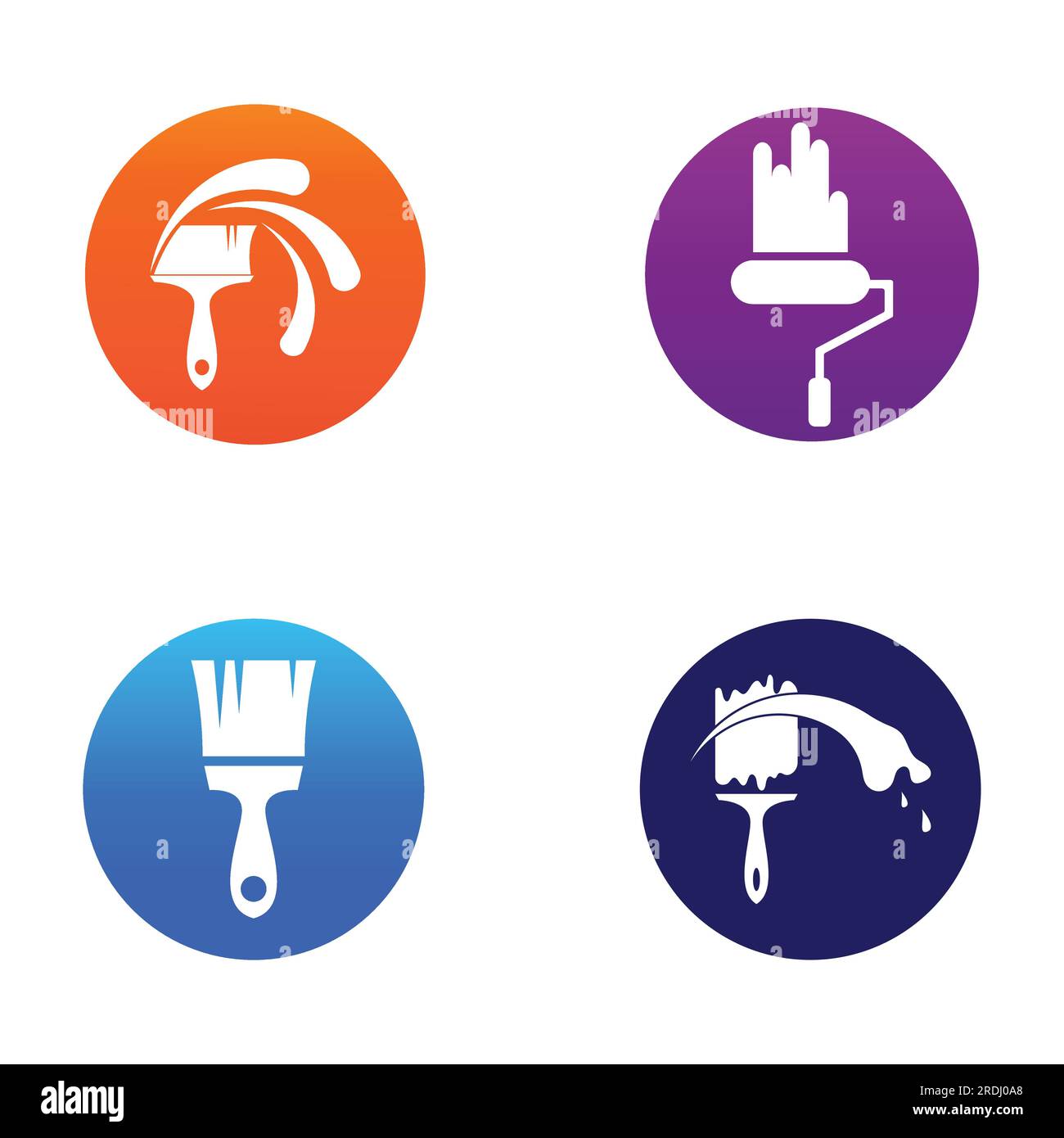 Paint Logo vector icon illustration Stock Vector Image & Art - Alamy