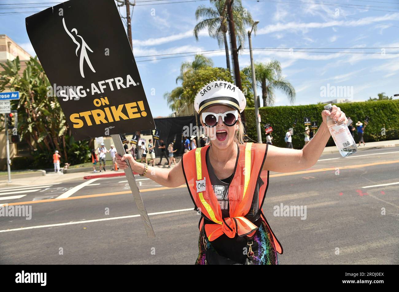 Cari Ciotti outside Paramount studios on Friday, July 21, 2023, in Los ...