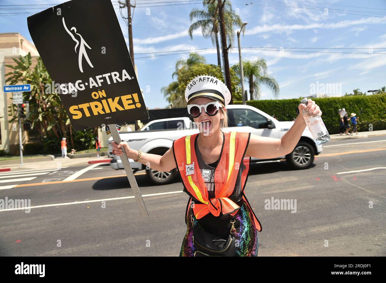 Cari Ciotti outside Paramount studios on Friday, July 21, 2023, in Los ...