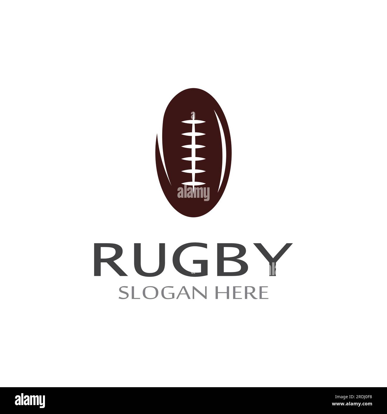 Rugby ball logo. Using vector illustration design concept.Can be used ...