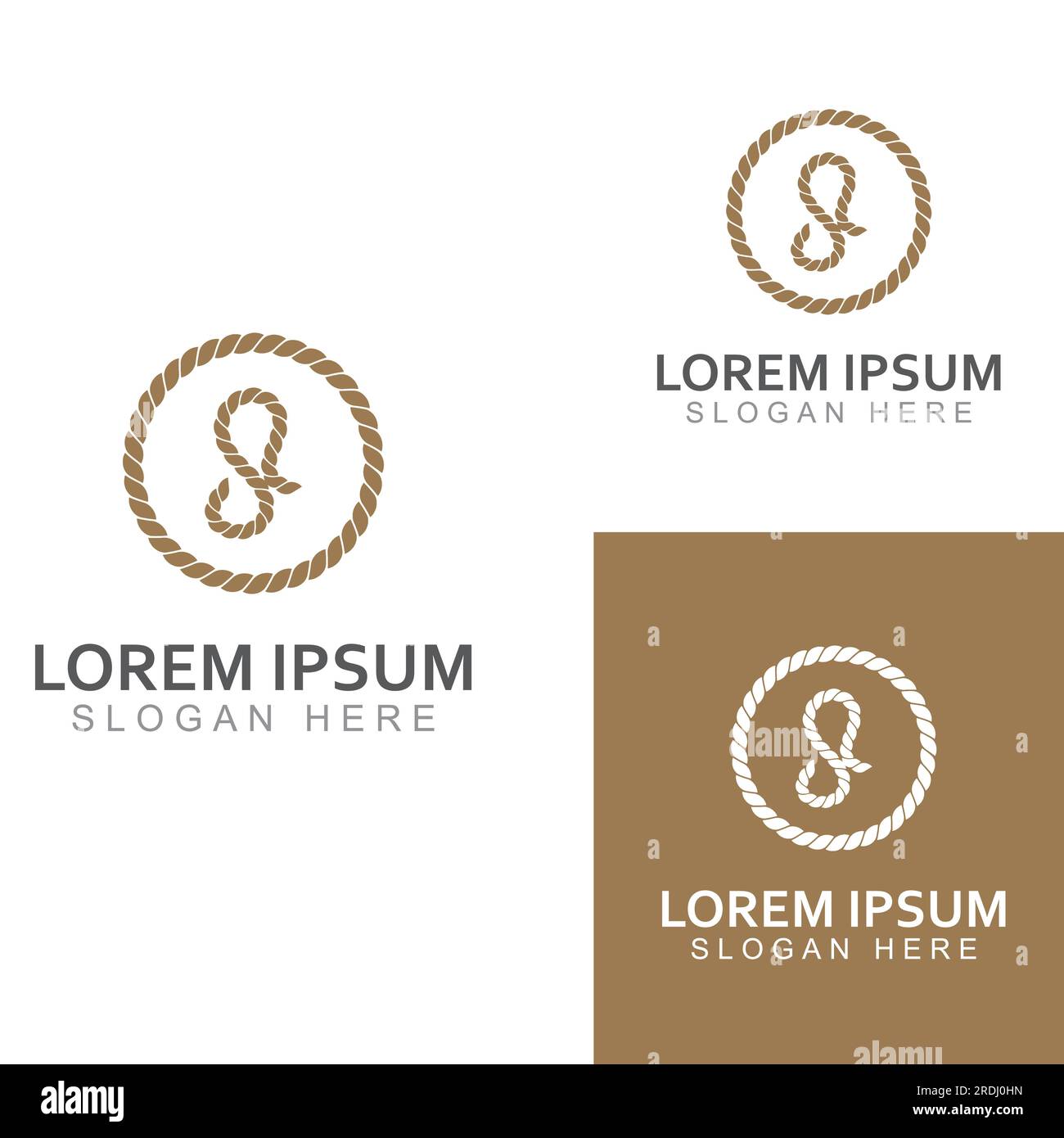 Rope logo using vector design Stock Vector Image & Art - Alamy