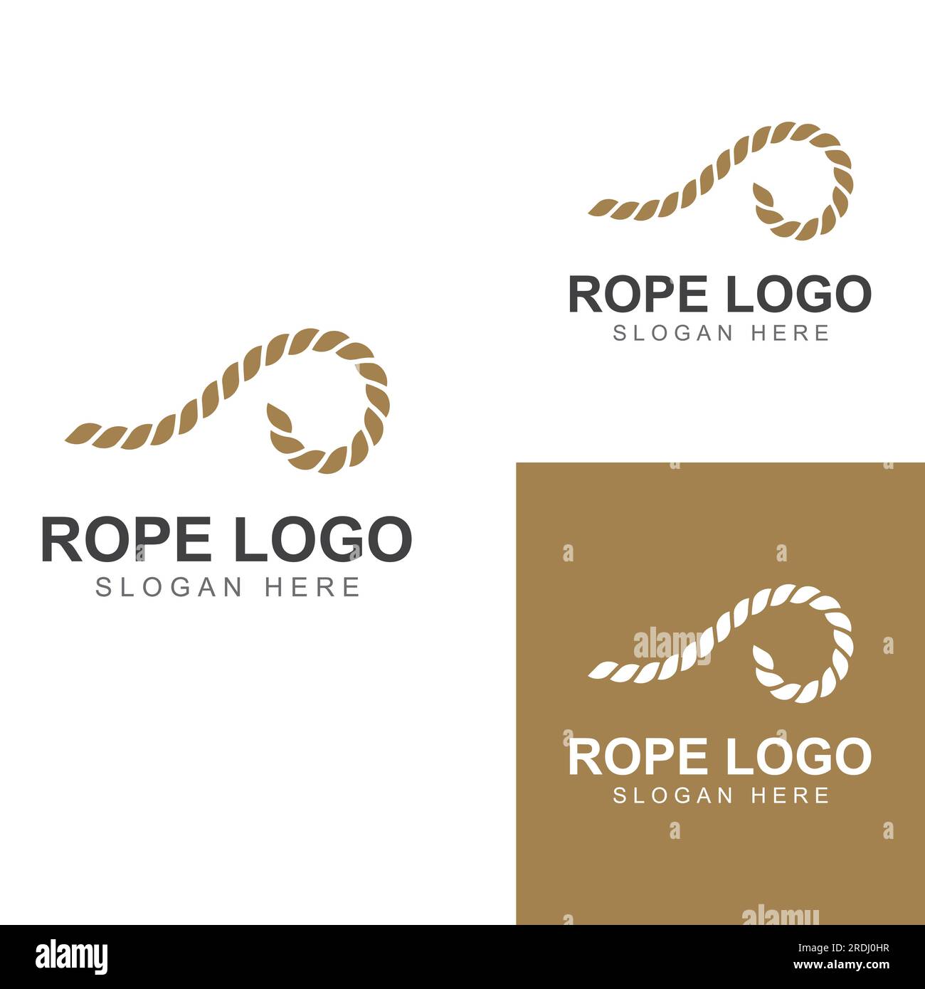 Rope logo using vector design Stock Vector Image & Art - Alamy