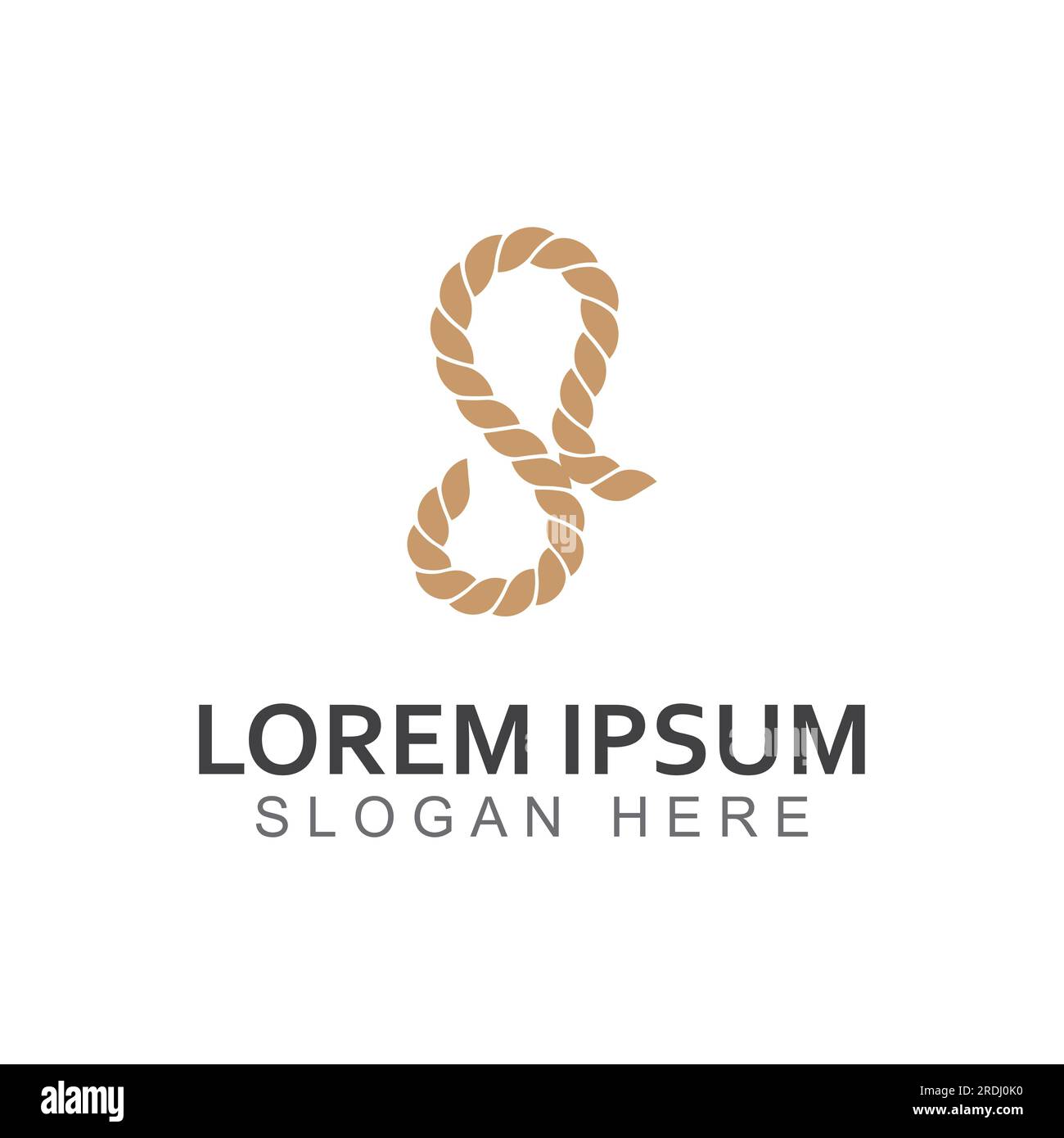 Rope logo using vector design Stock Vector Image & Art - Alamy