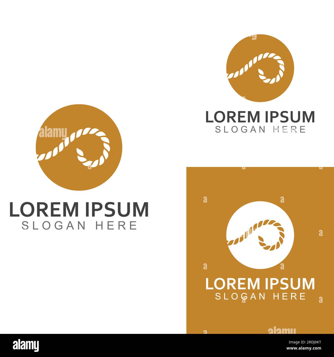 Rope logo using vector design Stock Vector Image & Art - Alamy