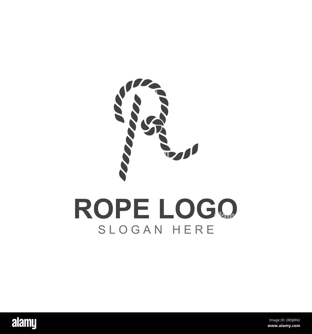 Rope logo using vector design Stock Vector Image & Art - Alamy