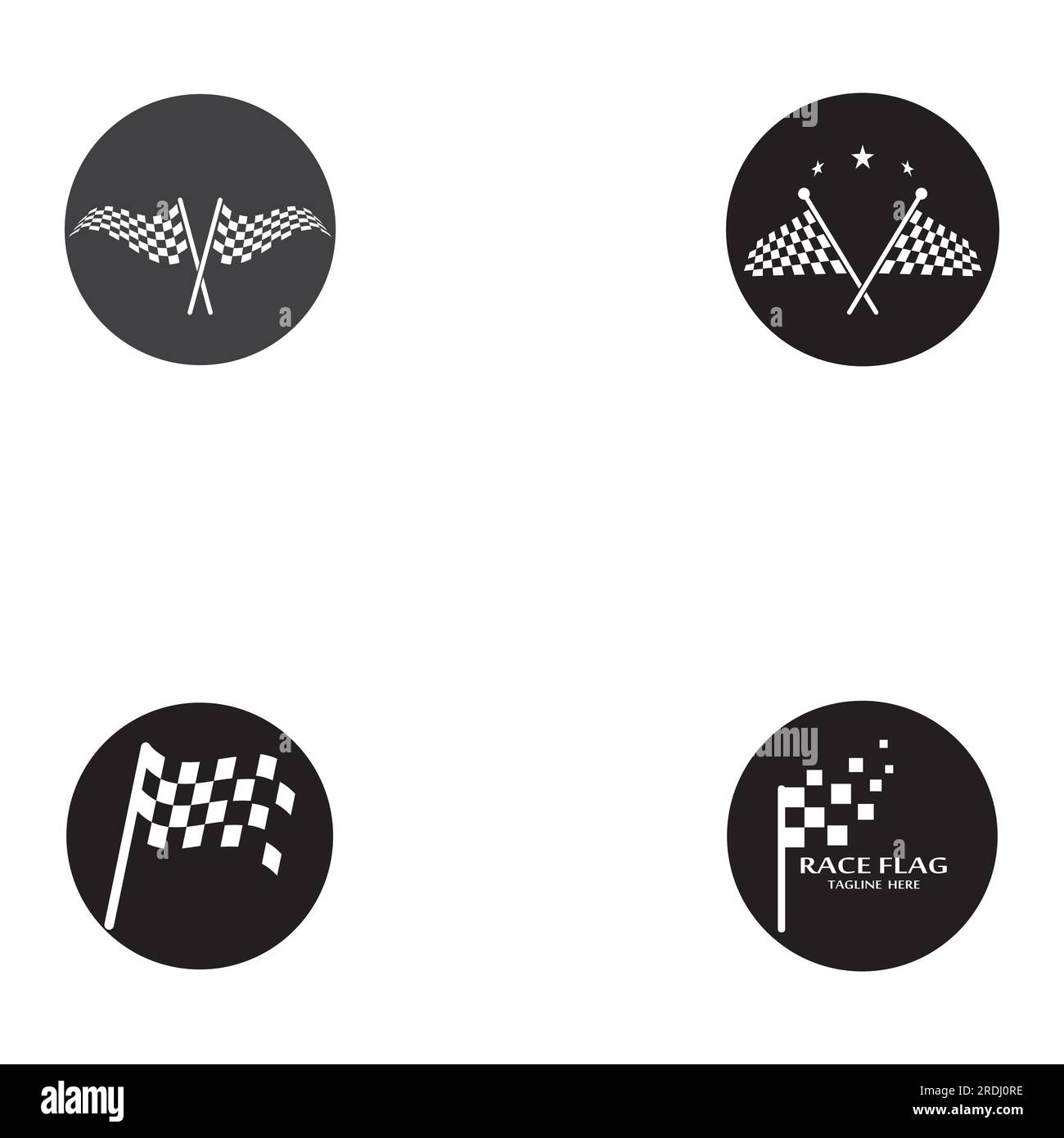 Race flag icon, simple design illustration vector Stock Vector Image ...