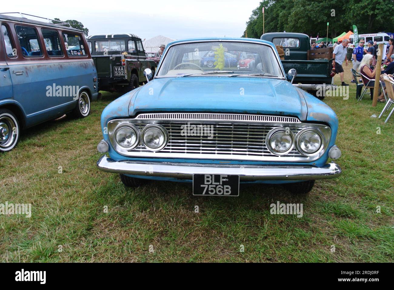 A 1964 Ford Zephyr parked on display at the 48th Historic Vehicle ...