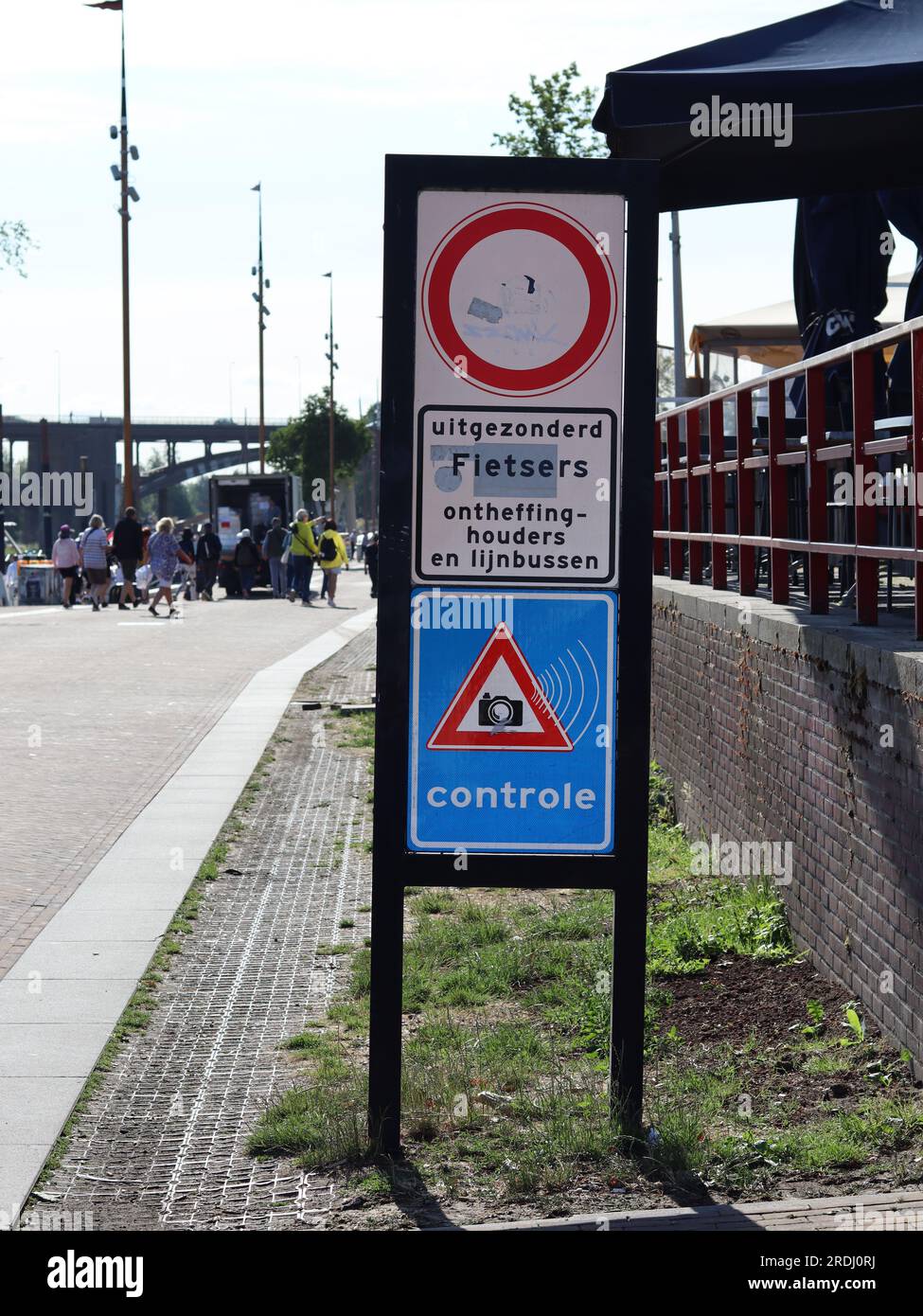 Controle (Traffic Control) Sign in Nijmegen, The Netherlands Stock ...