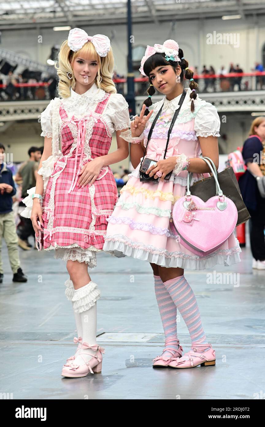 London, UK. 22nd July, 2023. Attendees dress up as Cosplay costume at ...