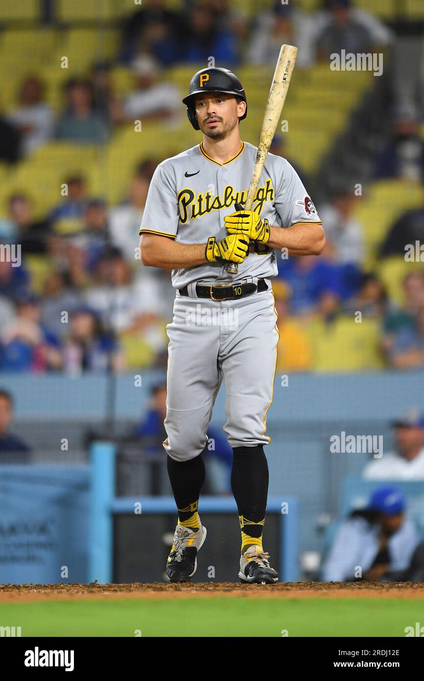 LOS ANGELES, CA - JULY 05: Pittsburgh Pirates outfielder Bryan Reynolds ...
