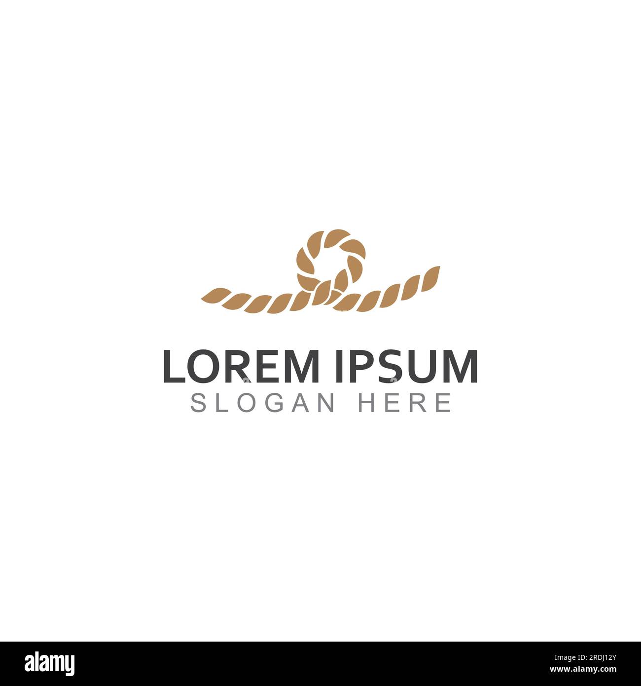 Rope logo using vector design Stock Vector Image & Art - Alamy