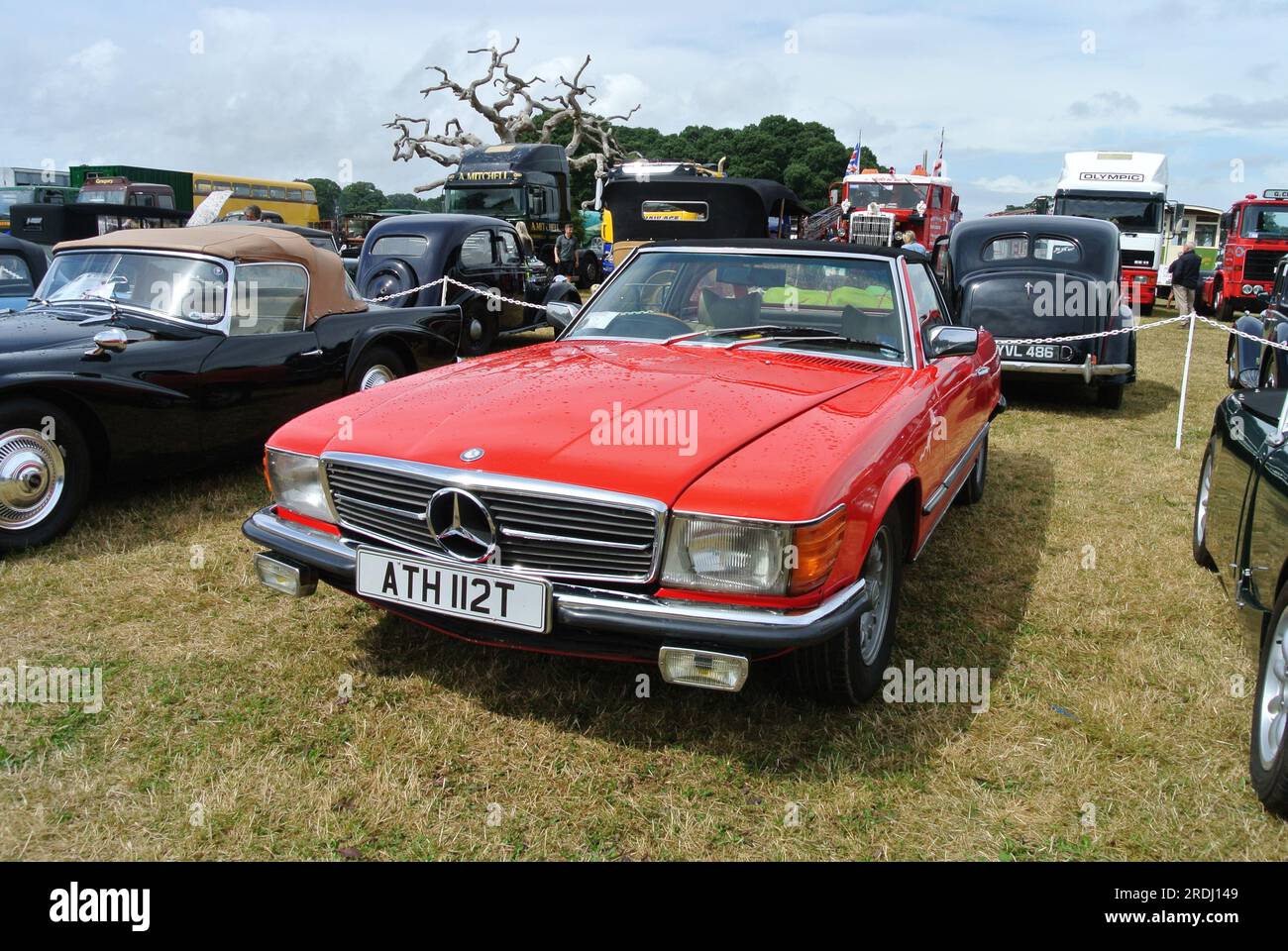 A 1978 Mercedes Benz 350SL parked on display at the 48th Historic ...