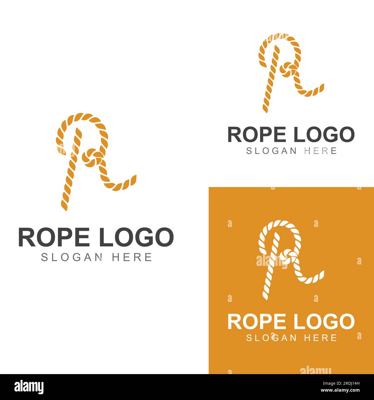 Rope logo using vector design Stock Vector Image & Art - Alamy
