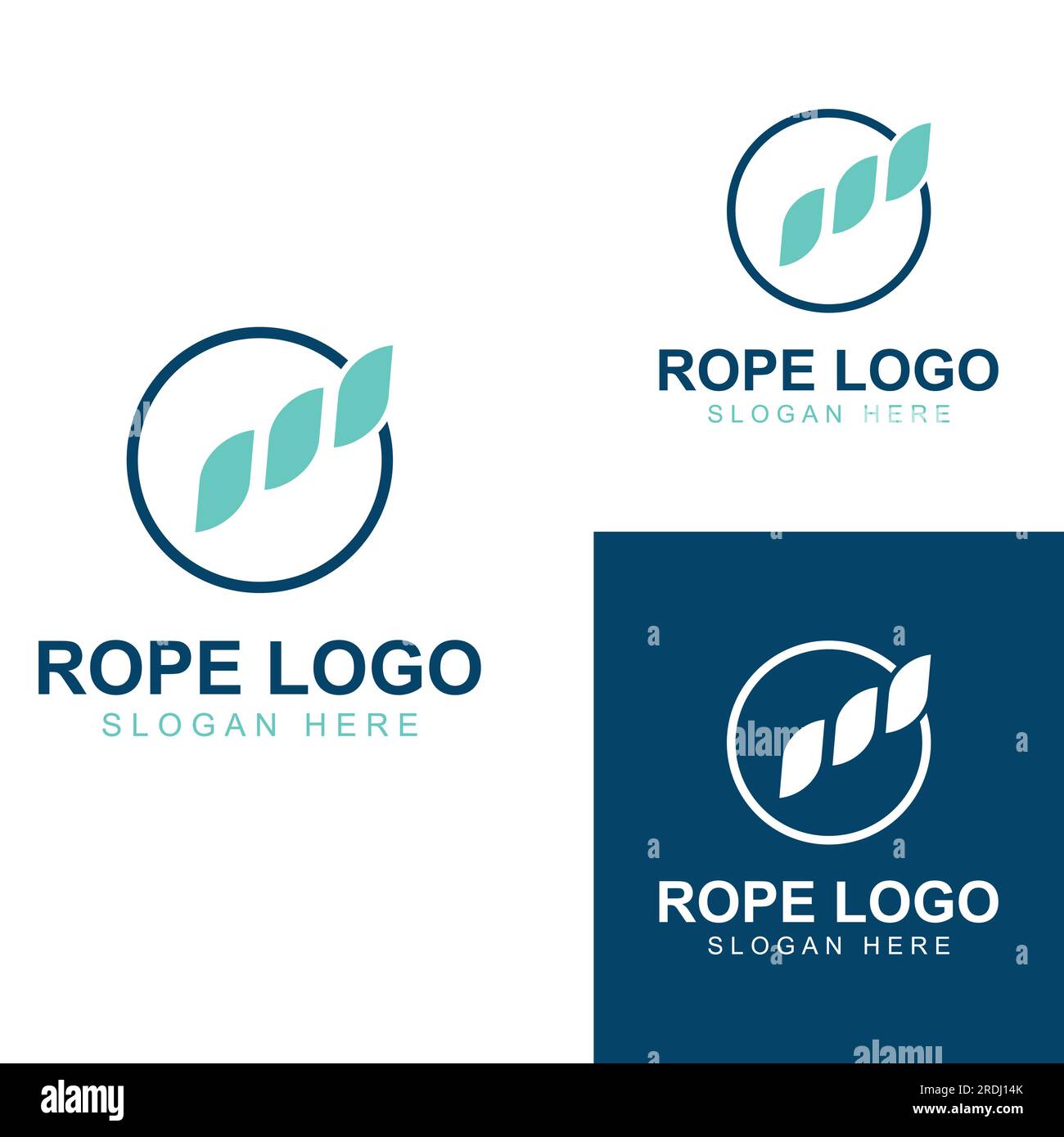 Rope logo using vector design Stock Vector Image & Art - Alamy