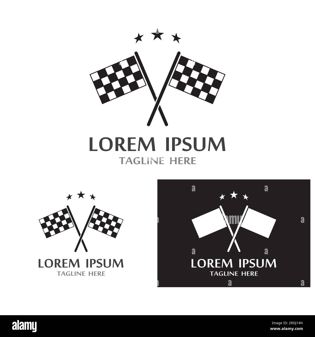 Race flag icon, simple design illustration vector Stock Vector Image ...