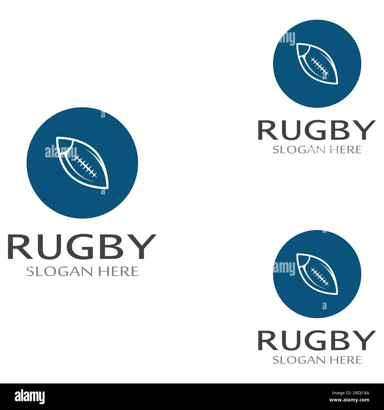 Rugby ball logo. Using vector illustration design concept.Can be used ...