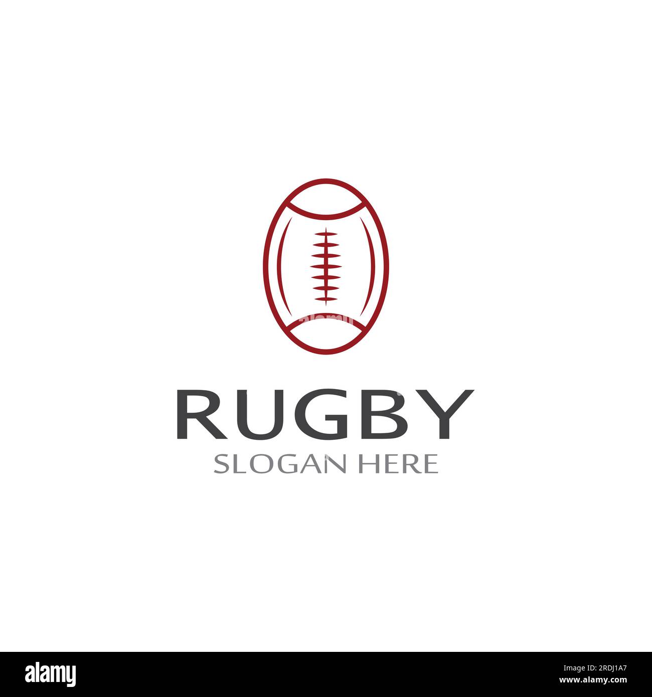 Rugby ball logo. Using vector illustration design concept.Can be used ...