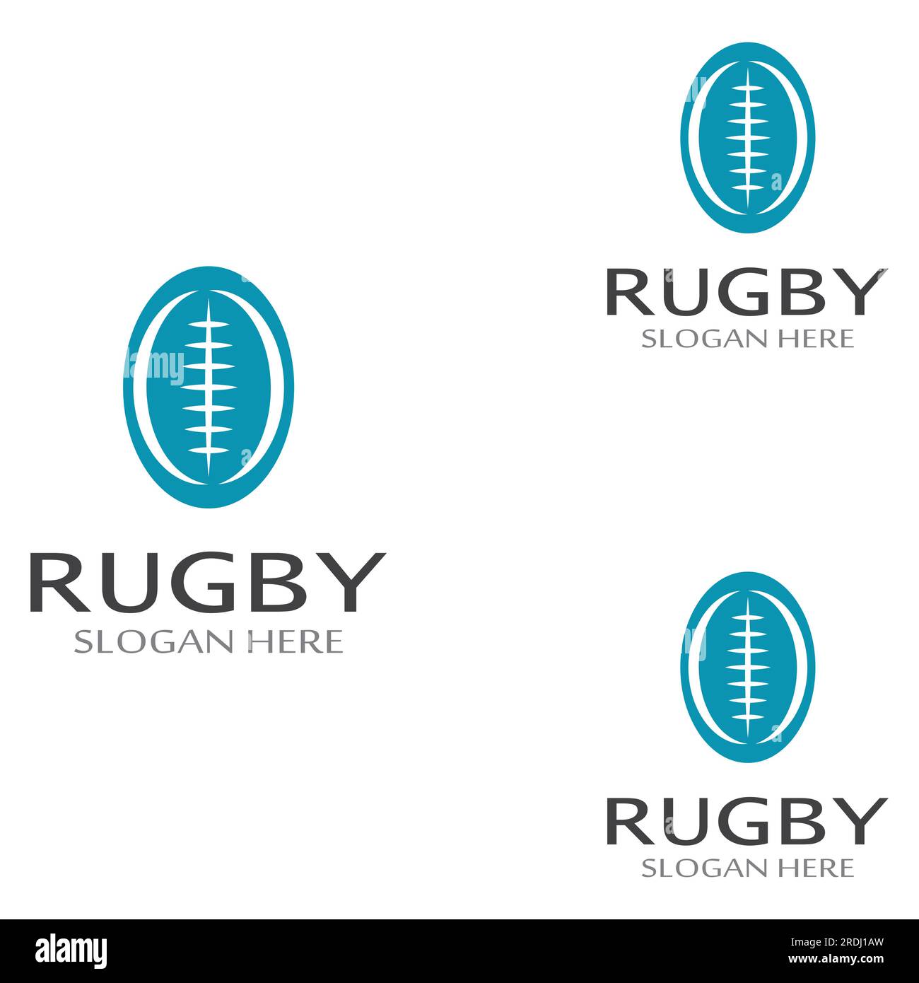 Rugby ball logo. Using vector illustration design concept.Can be used ...