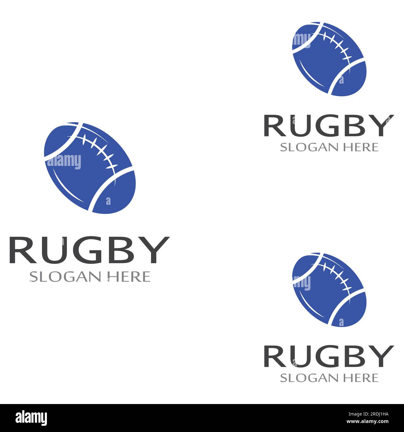Rugby ball logo. Using vector illustration design concept.Can be used ...