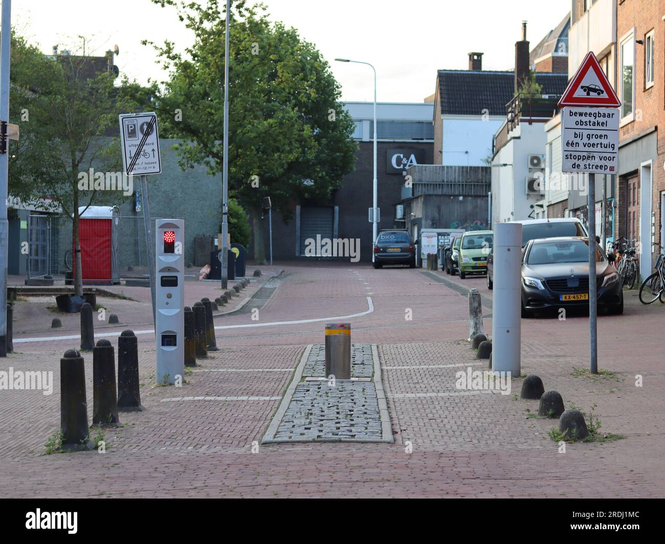 Electronic Road Barrier in Nijmegen, The Netherlands Stock Photo - Alamy