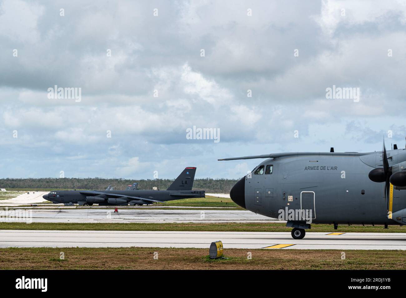 The French Air Force A400M taxis to join the U.S. and Allied aircraft ...