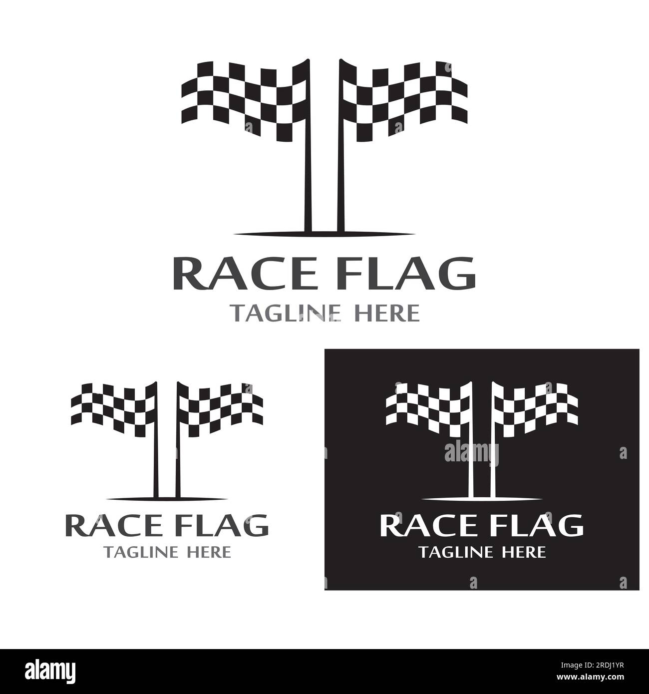 Race flag icon, simple design illustration vector Stock Vector Image ...