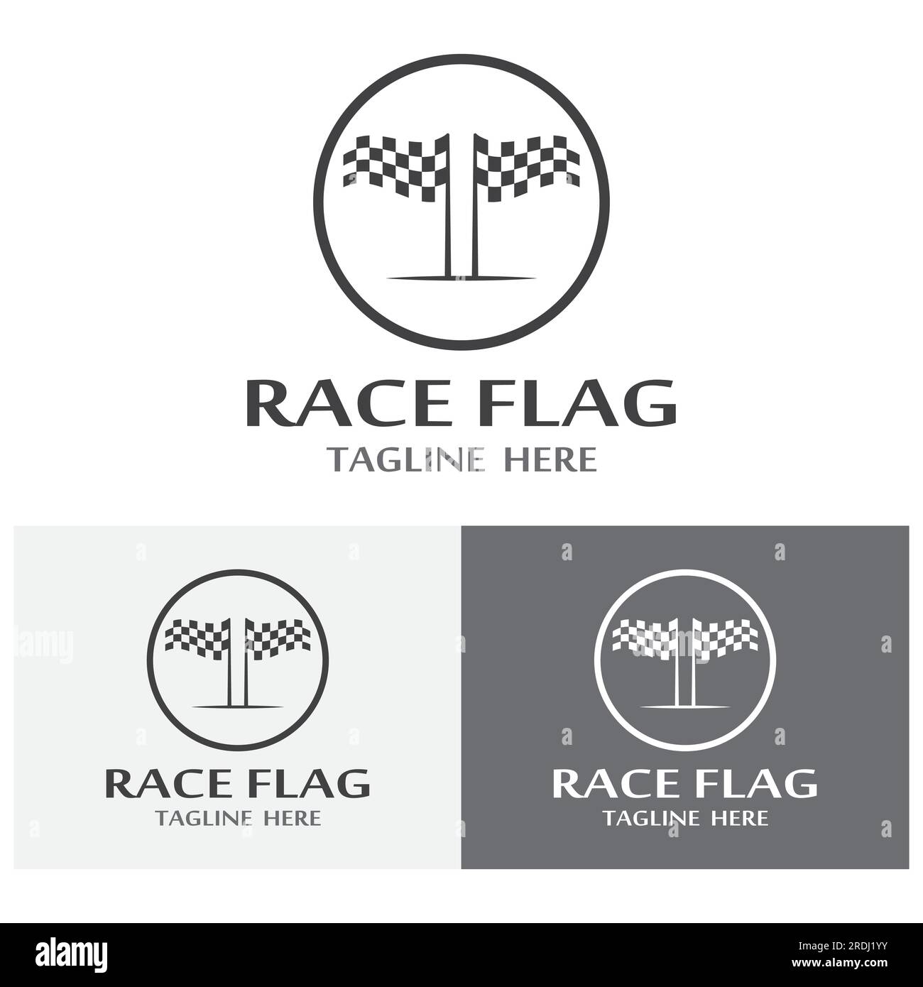Race flag icon, simple design illustration vector Stock Vector Image ...