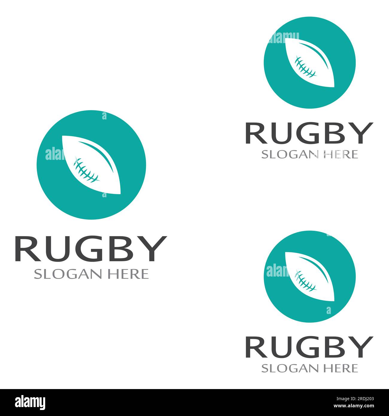 Rugby ball logo. Using vector illustration design concept.Can be used ...