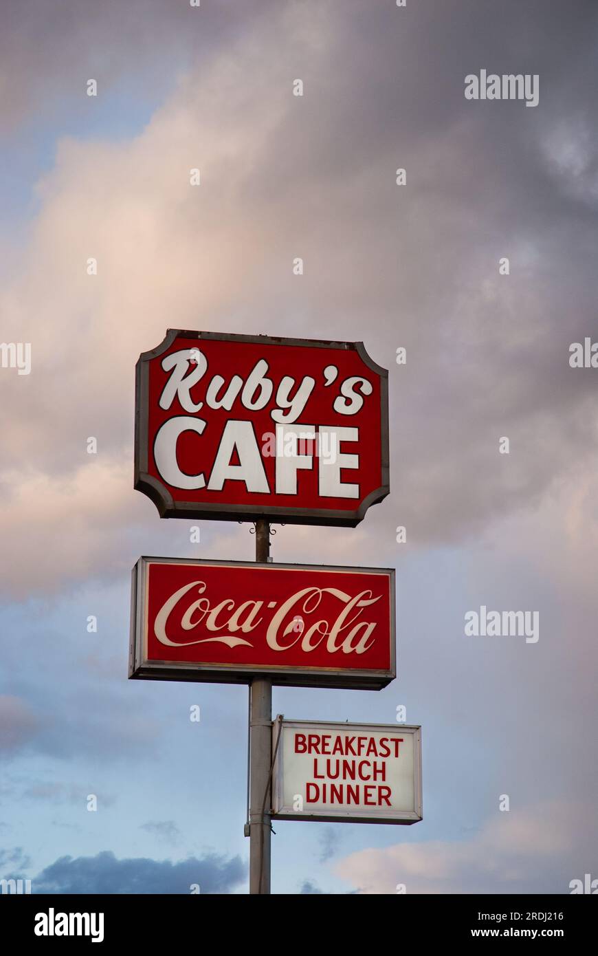 Ruby's Cafe and Coca-Cola sign, Missoula, Missoula County, Montana, USA ...