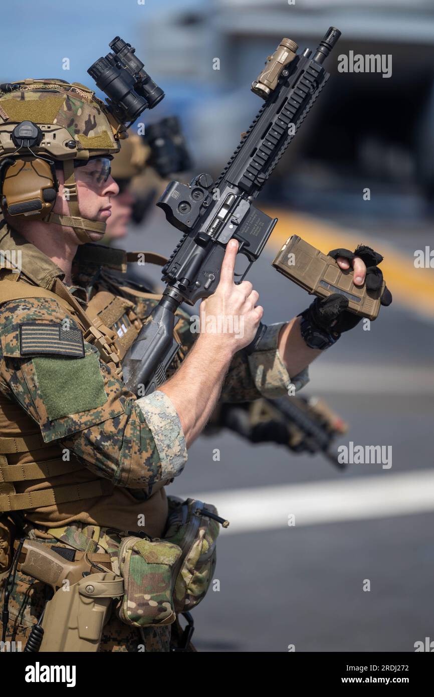 ATLANTIC OCEAN (July 19, 2023) Marines with the Maritime Special ...