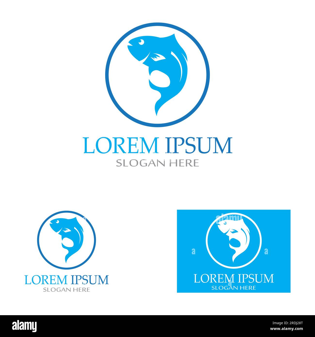 Fish logo, fishinghook, fish oil and seafood restaurant icon. With ...