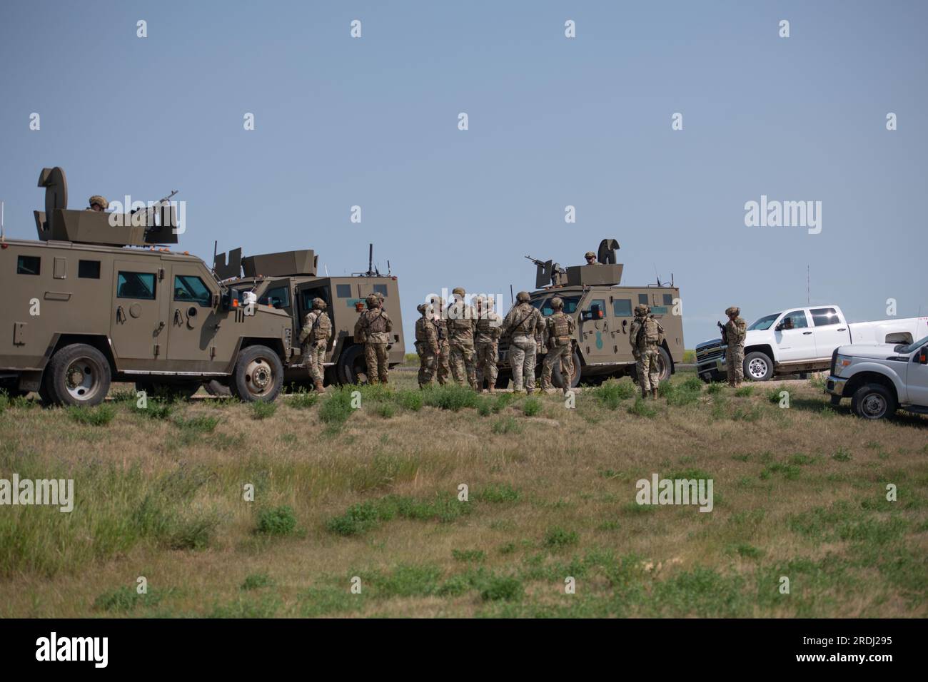 Airmen from the 91st Missile Security Forces Squadron, and the 219th ...