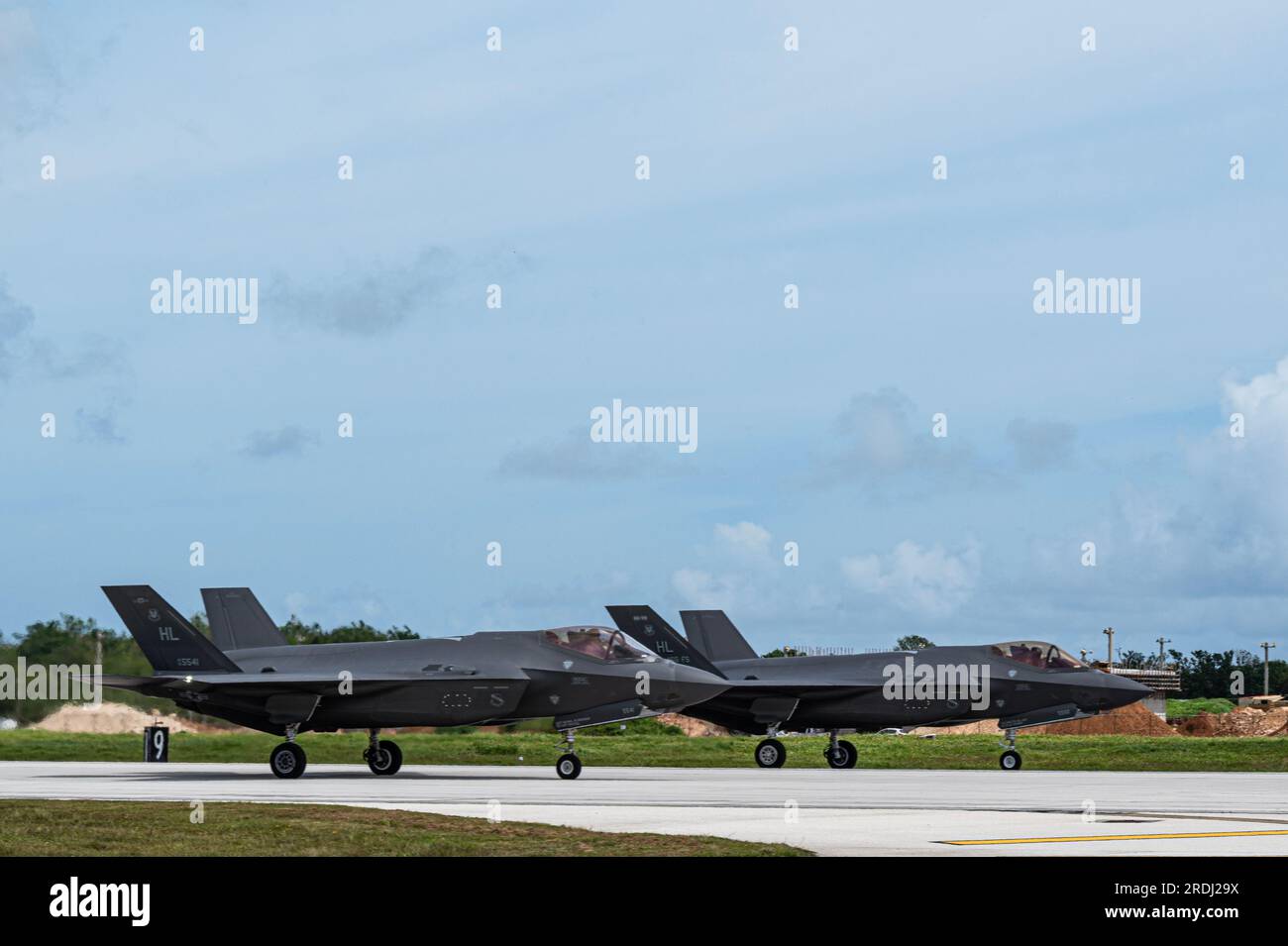 U.S. and Allied aircraft conduct an elephant walk on Andersen Air Force ...