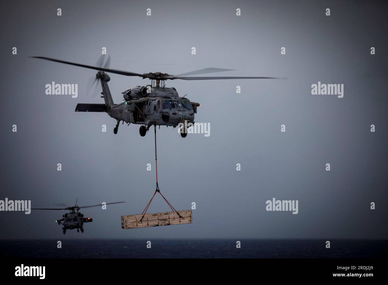 230720-N-TE455-1598 ATLANTIC OCEAN. (July 20, 2023) Two MH-60S Sea Hawk ...