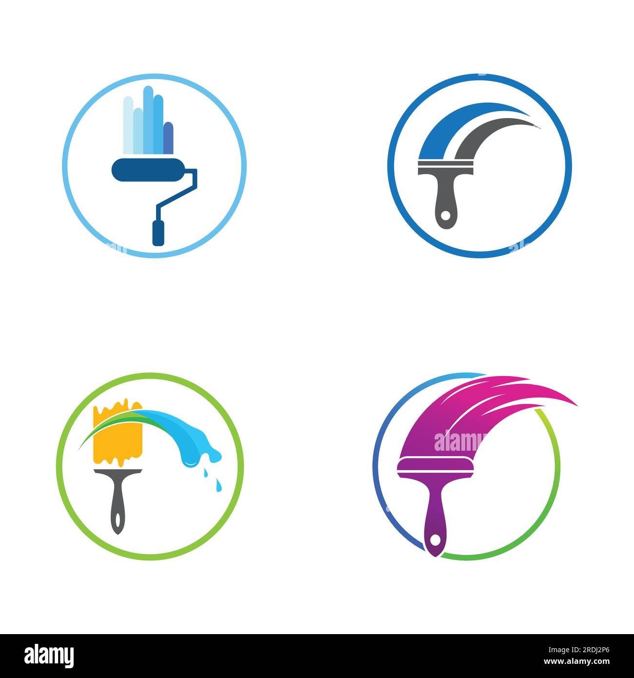 Paint Logo vector icon illustration Stock Vector Image & Art - Alamy