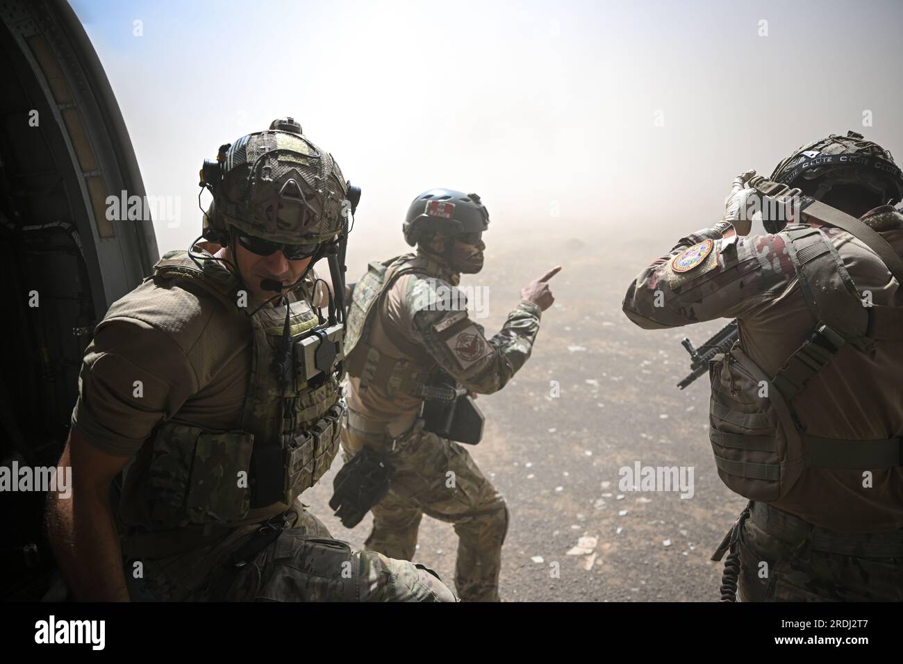 U.S. Air Force Special Warfare operators assigned to the Kentucky Air ...