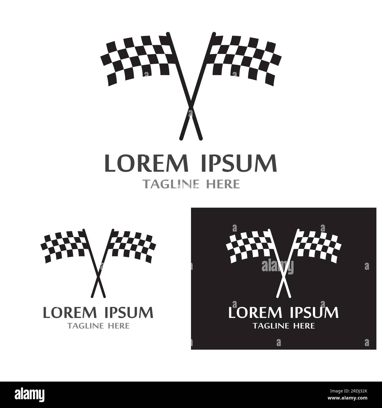 Race flag icon, simple design illustration vector Stock Vector Image ...