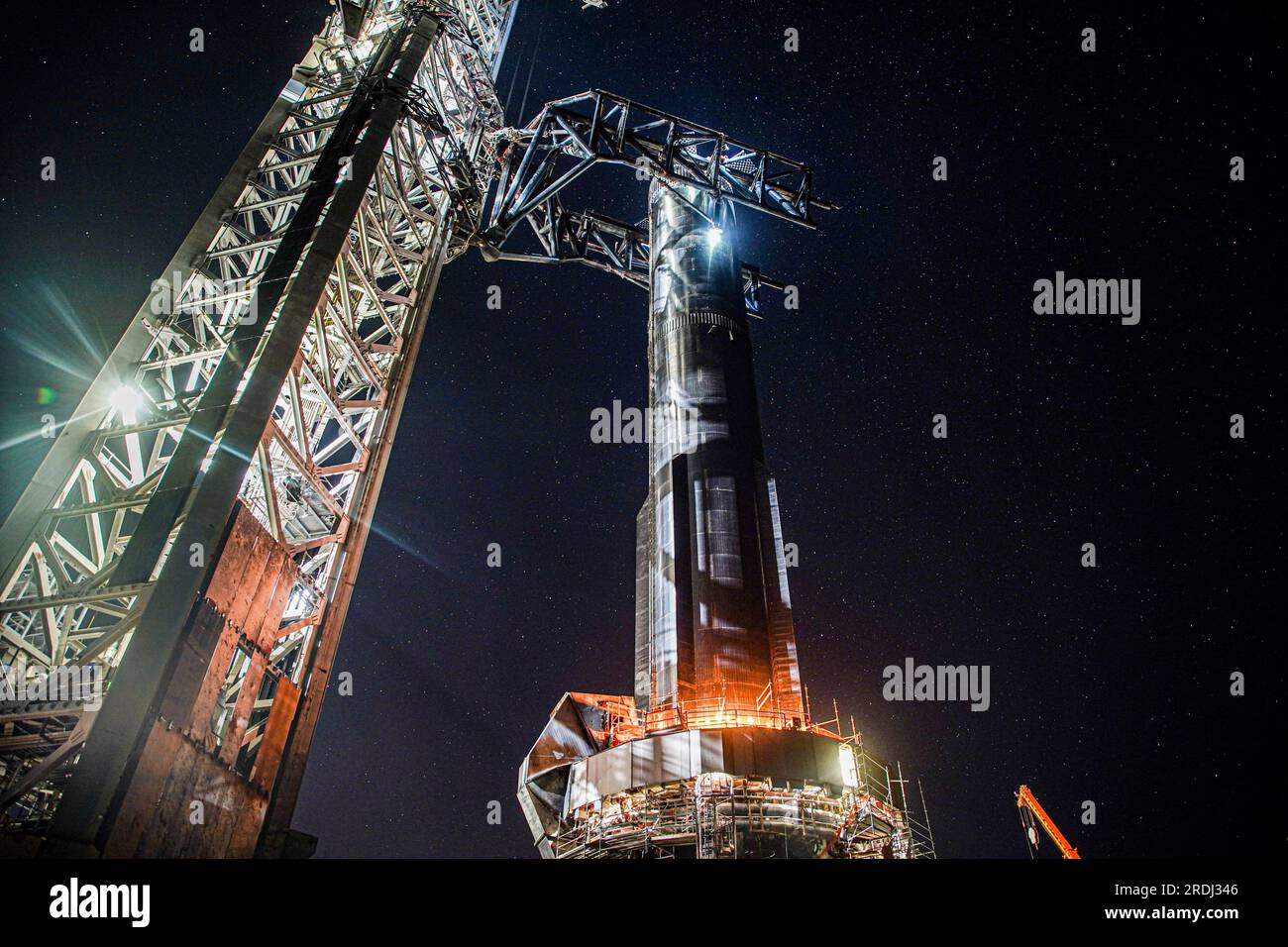 Boca Chica United States 21st July 2023 Spacexs Starship Super
