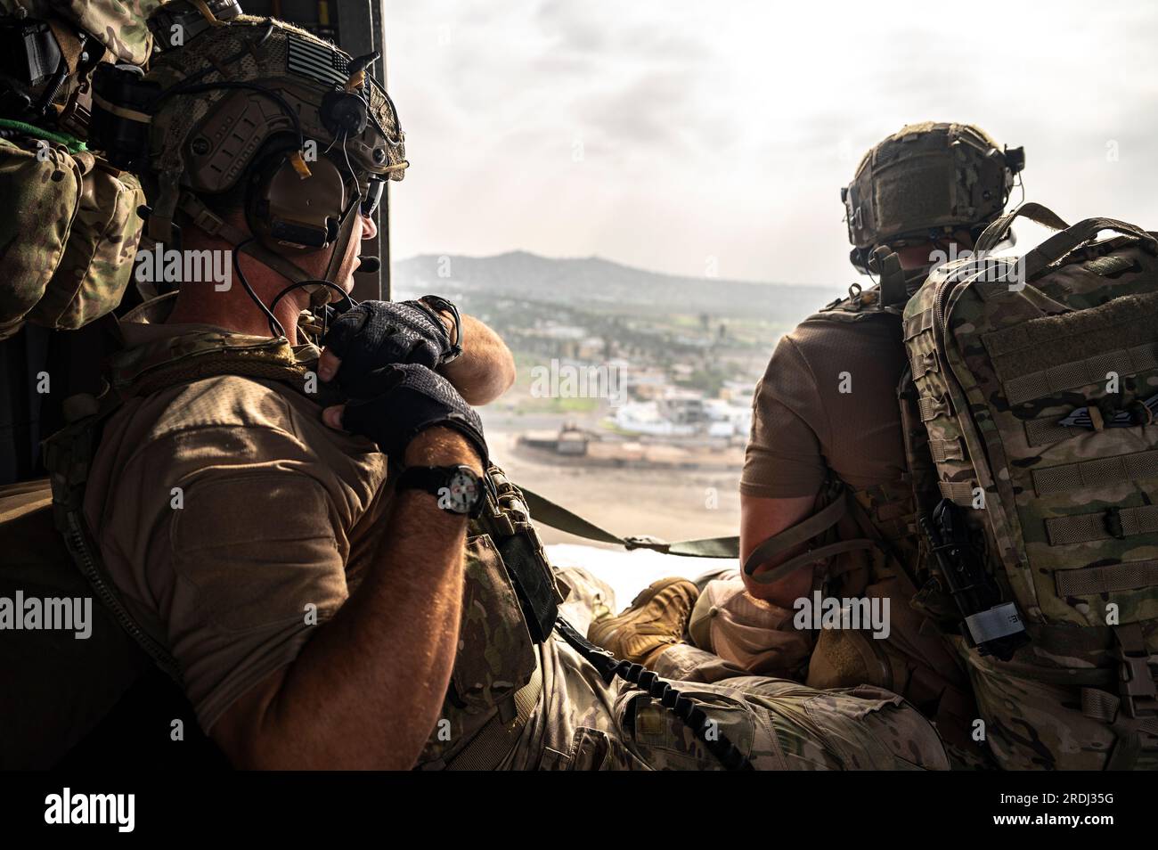 U.S. Air Force Special Warfare operators assigned to the Kentucky Air ...