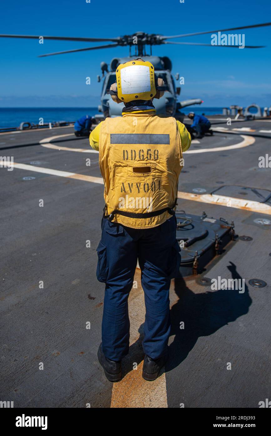 230712-N-OB471-1041 ATLANTIC OCEAN (July 12, 2023) U.S. Navy Boatswains ...