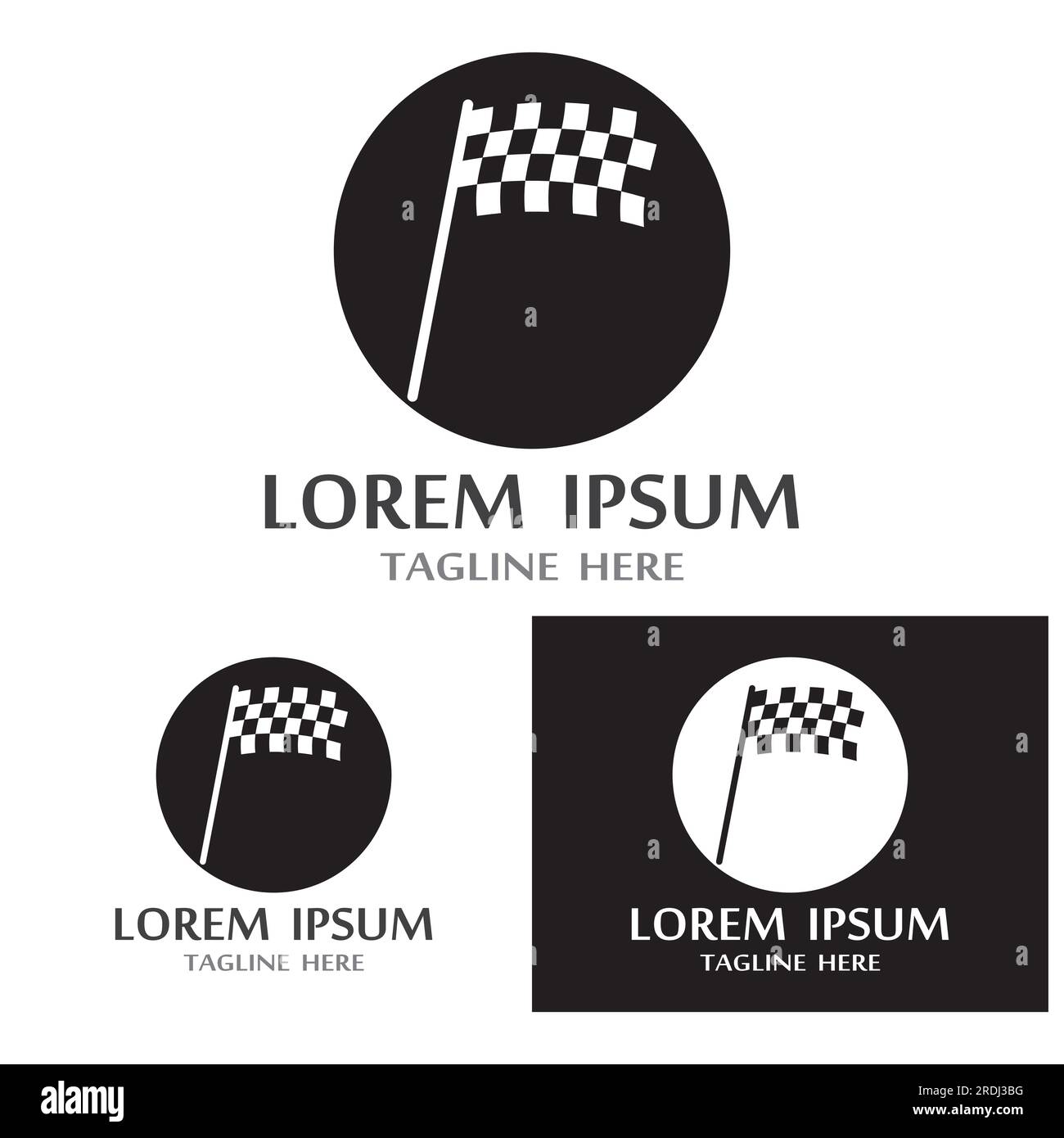 Race flag icon, simple design illustration vector Stock Vector Image ...