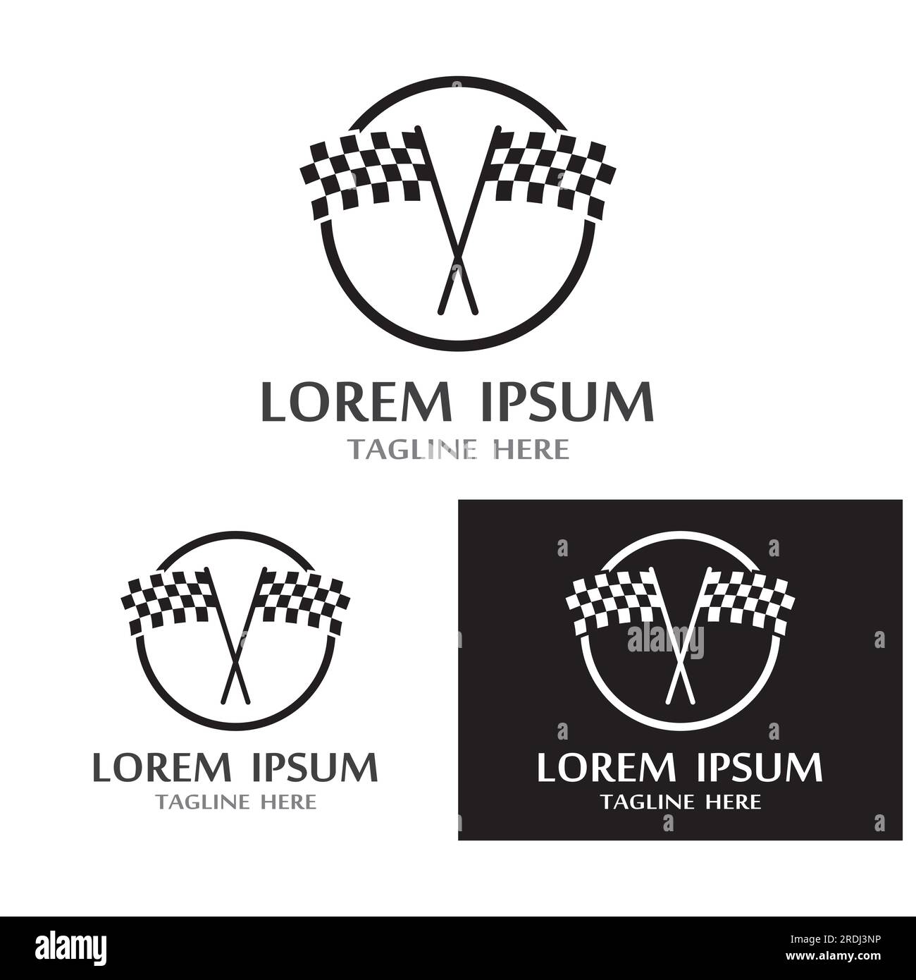 Race flag icon, simple design illustration vector Stock Vector Image ...