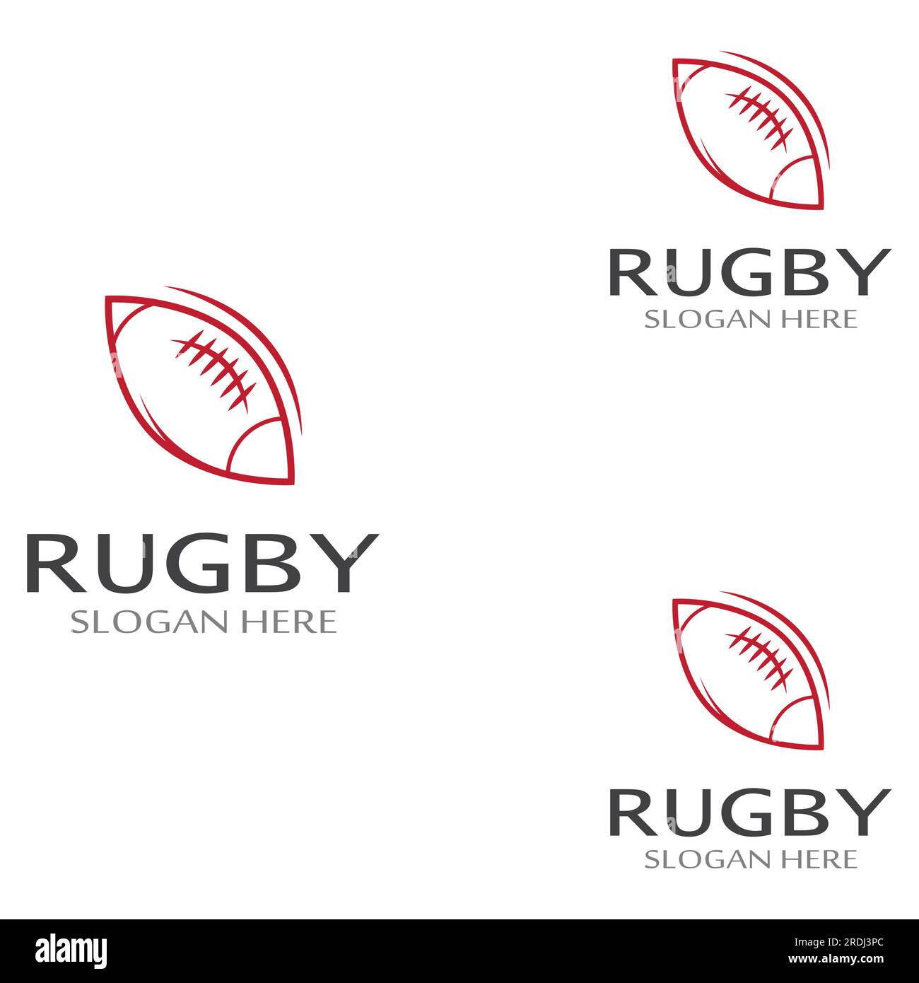 Rugby ball logo. Using vector illustration design concept.Can be used ...