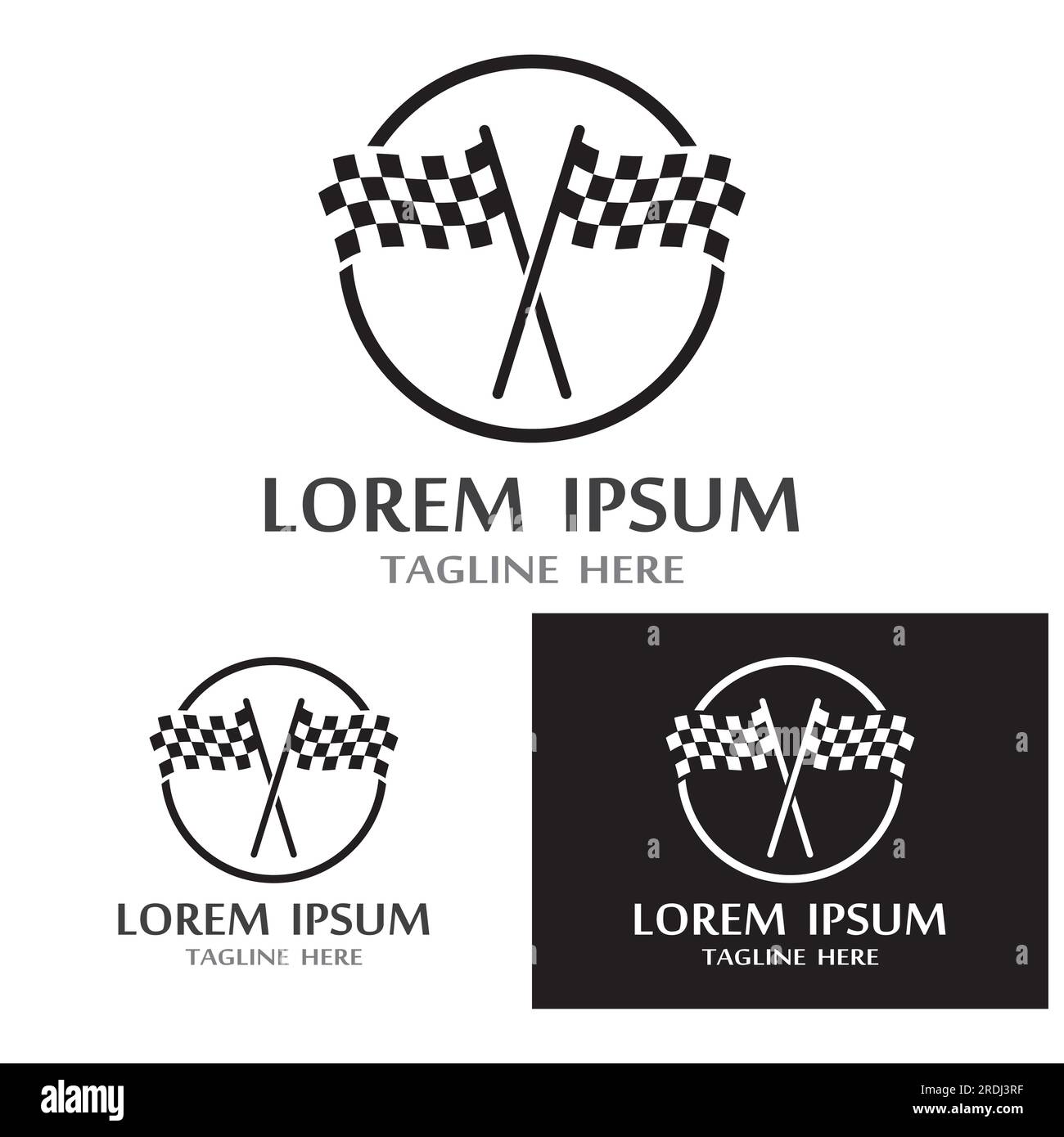 Race flag icon, simple design illustration vector Stock Vector Image ...