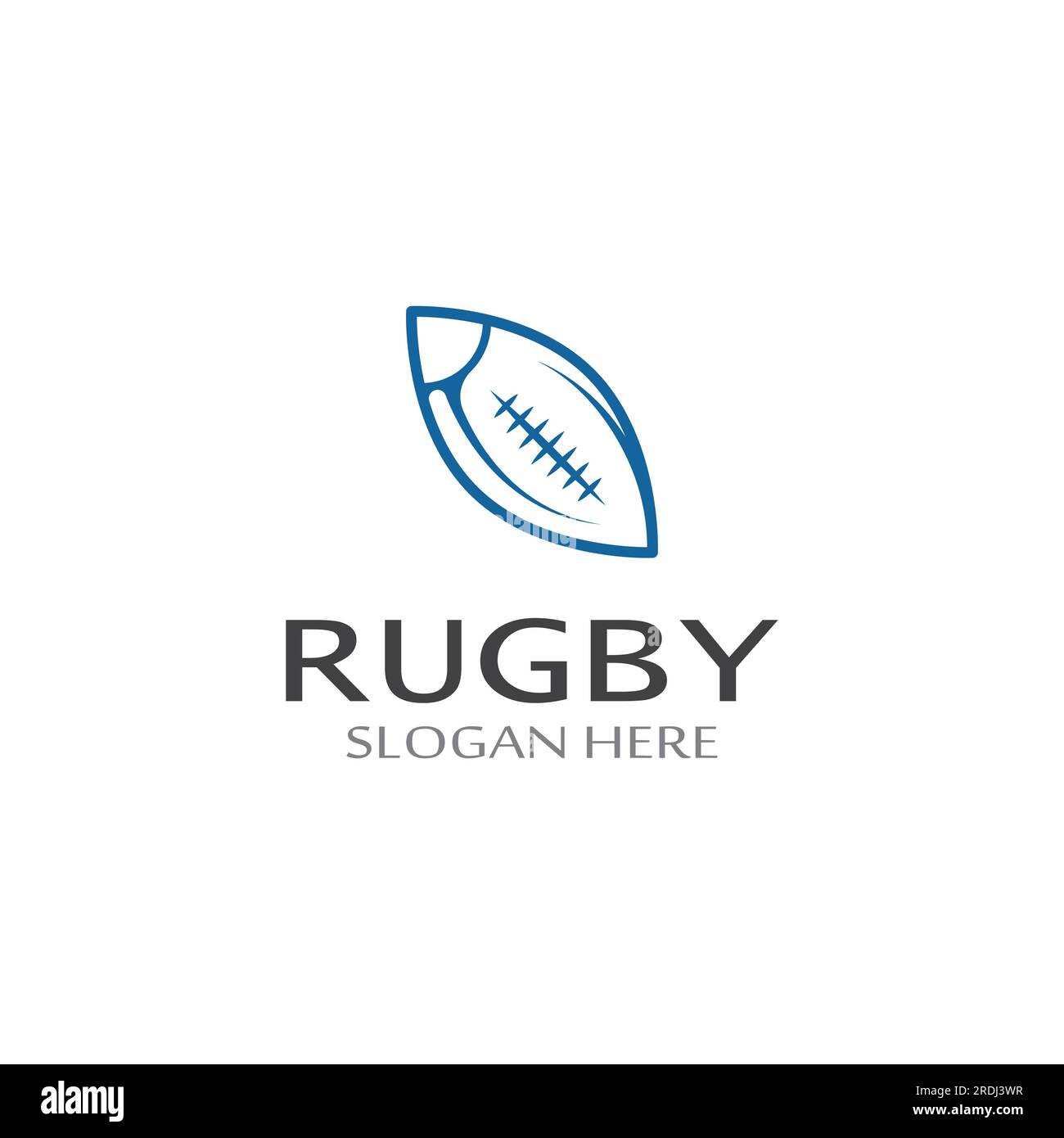 Rugby ball logo. Using vector illustration design concept.Can be used ...